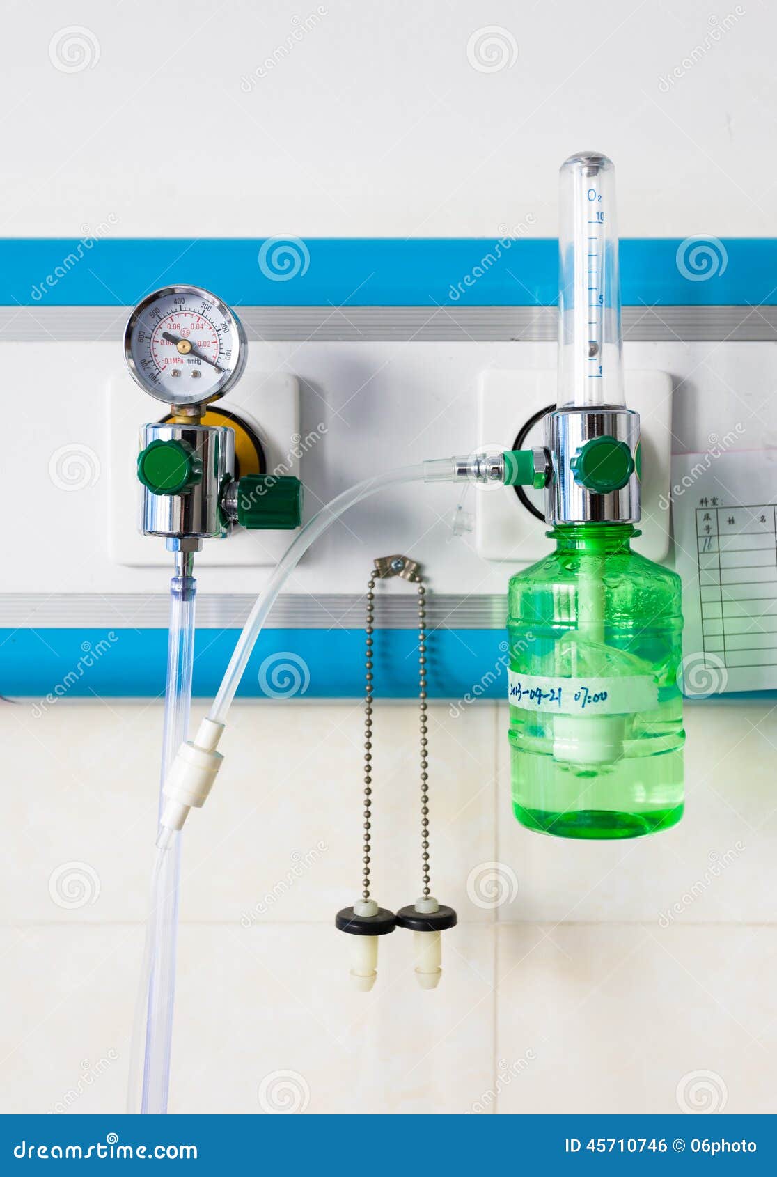 Zuurstof in het ziekenhuis stock foto. Image of staaf - 45710746