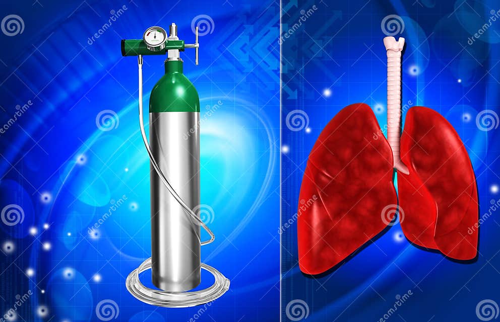 Zuurstofcilinder stock illustratie. Illustration of leven - 32678121
