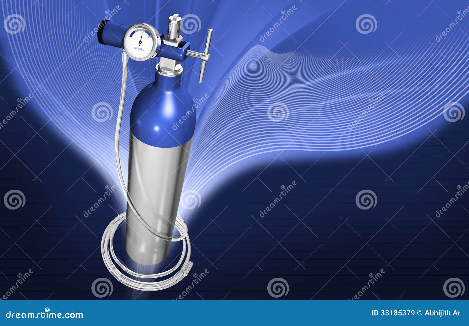 Zuurstofcilinder stock illustratie. Illustration of oceaan - 33185379