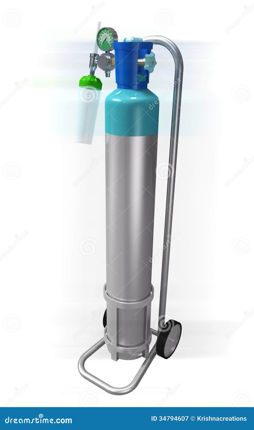 Zuurstofcilinder stock illustratie. Illustration of zuurstof - 34794607