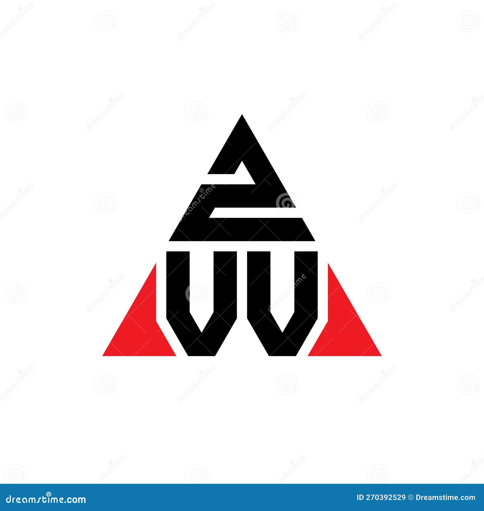 ZVV Triangle Letter Logo Design with Triangle Shape. ZVV Triangle Logo ...