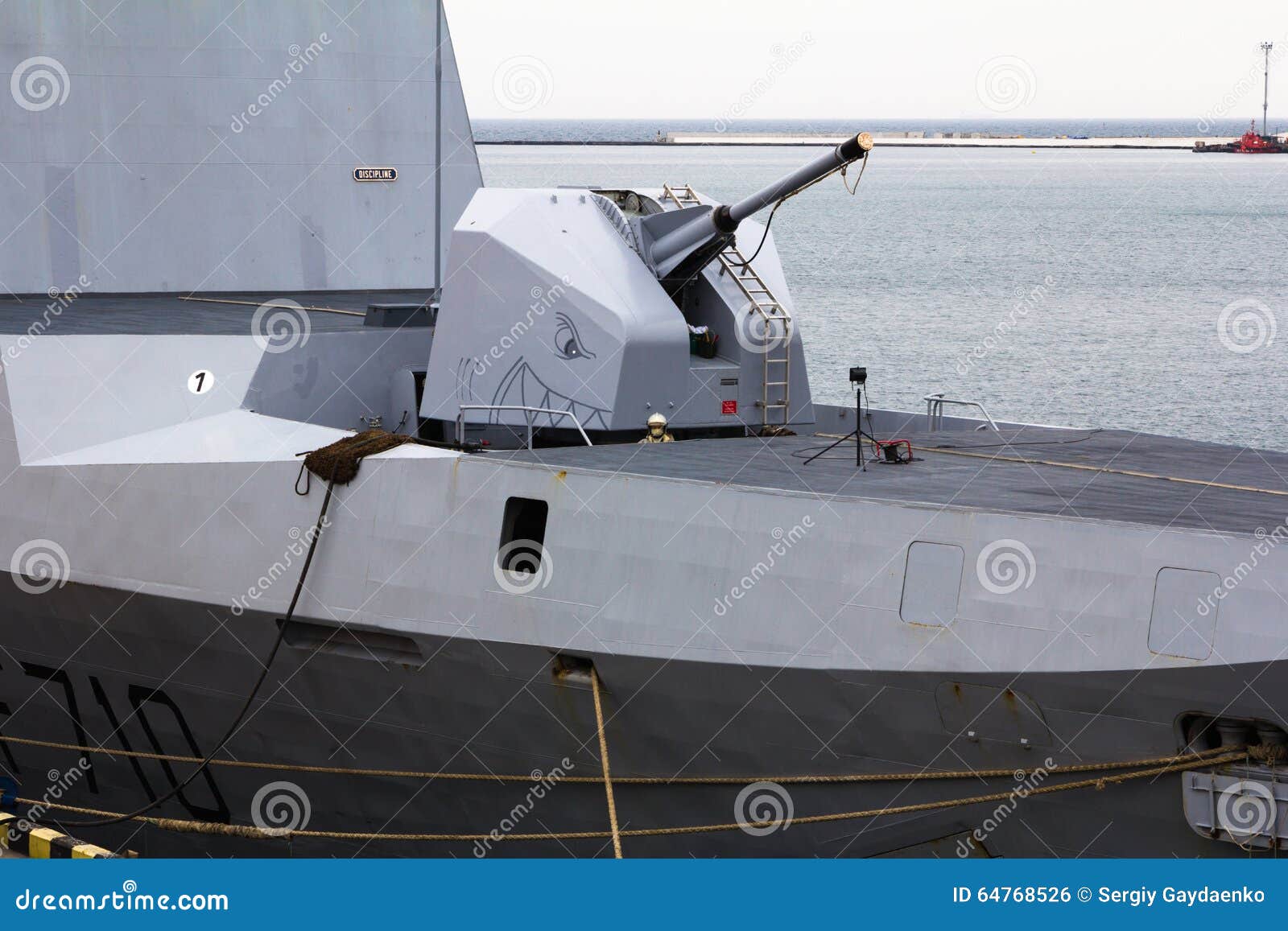 Zwaar Kanon Op Modern Slagschip Redactionele Foto - Image of gedokt ...