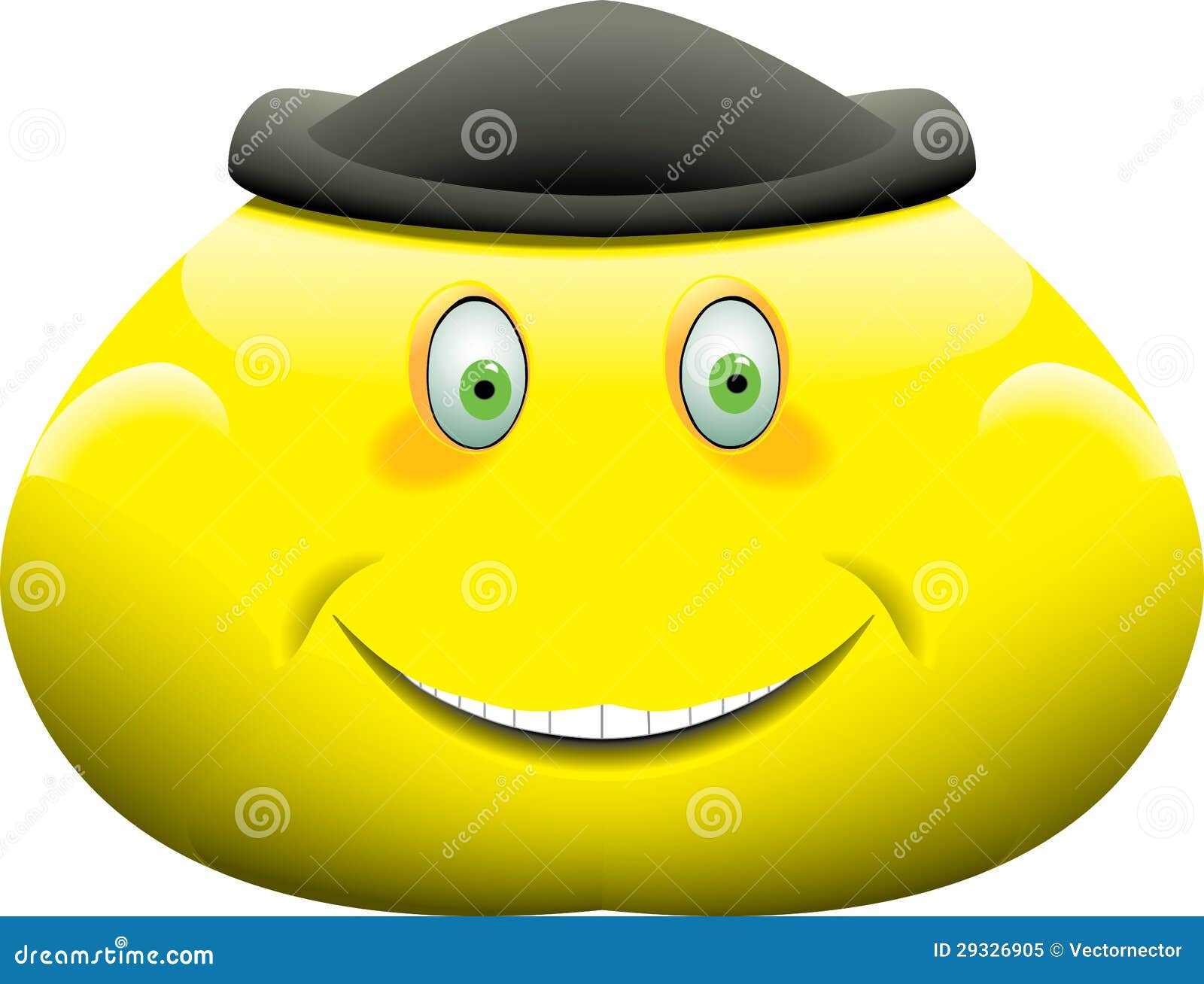 Zwaar smileygezicht vector illustratie. Illustration of gezond - 29326905