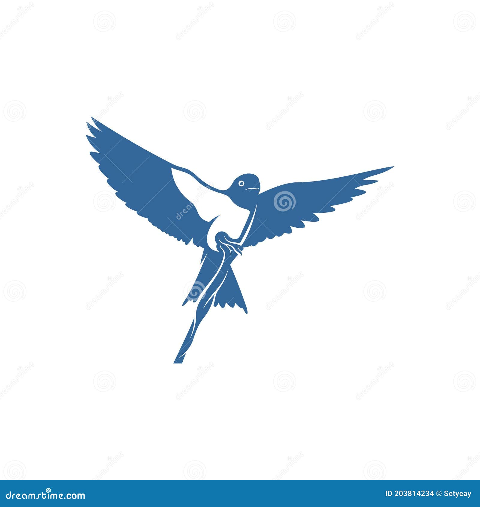 Zwaluw Logo Vectorsjabloon Creatief Zwaluw Logo Ontwerppictogramsymbool ...