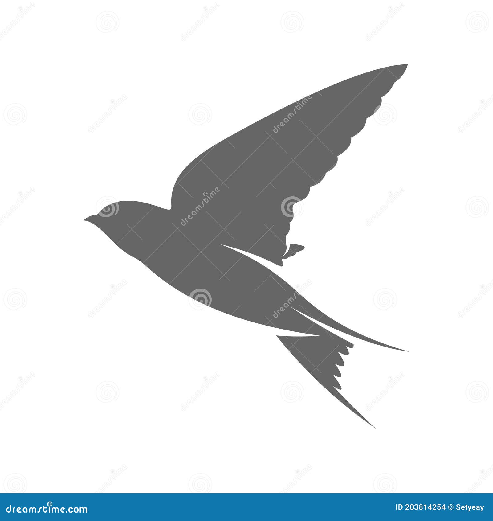 Zwaluw Logo Vectorsjabloon Creatief Zwaluw Logo Ontwerppictogramsymbool ...