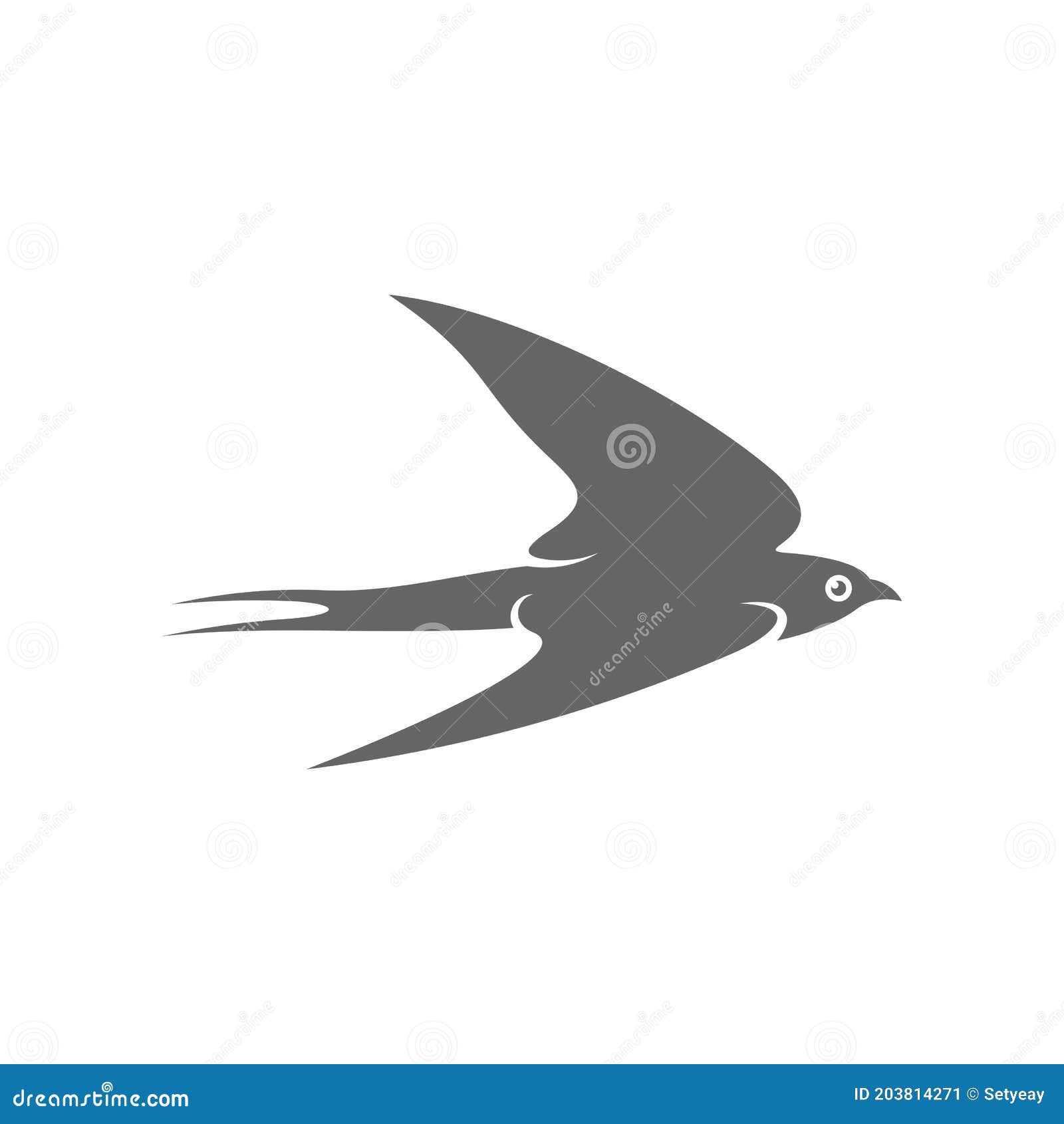 Zwaluw Logo Vectorsjabloon Creatief Zwaluw Logo Ontwerppictogramsymbool ...