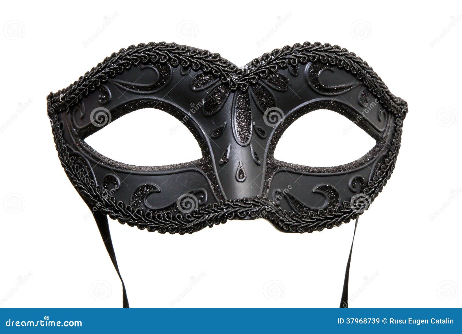 Zwart Carnaval-masker stock afbeelding. Image of ruimte - 37968739