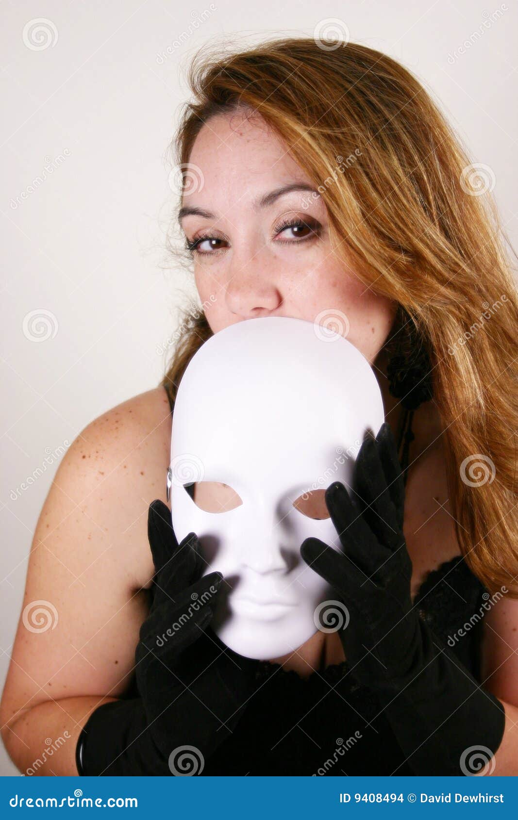 Zwart Kant En Leeg Wit Masker Stock Foto - Image of vermomming, kant ...