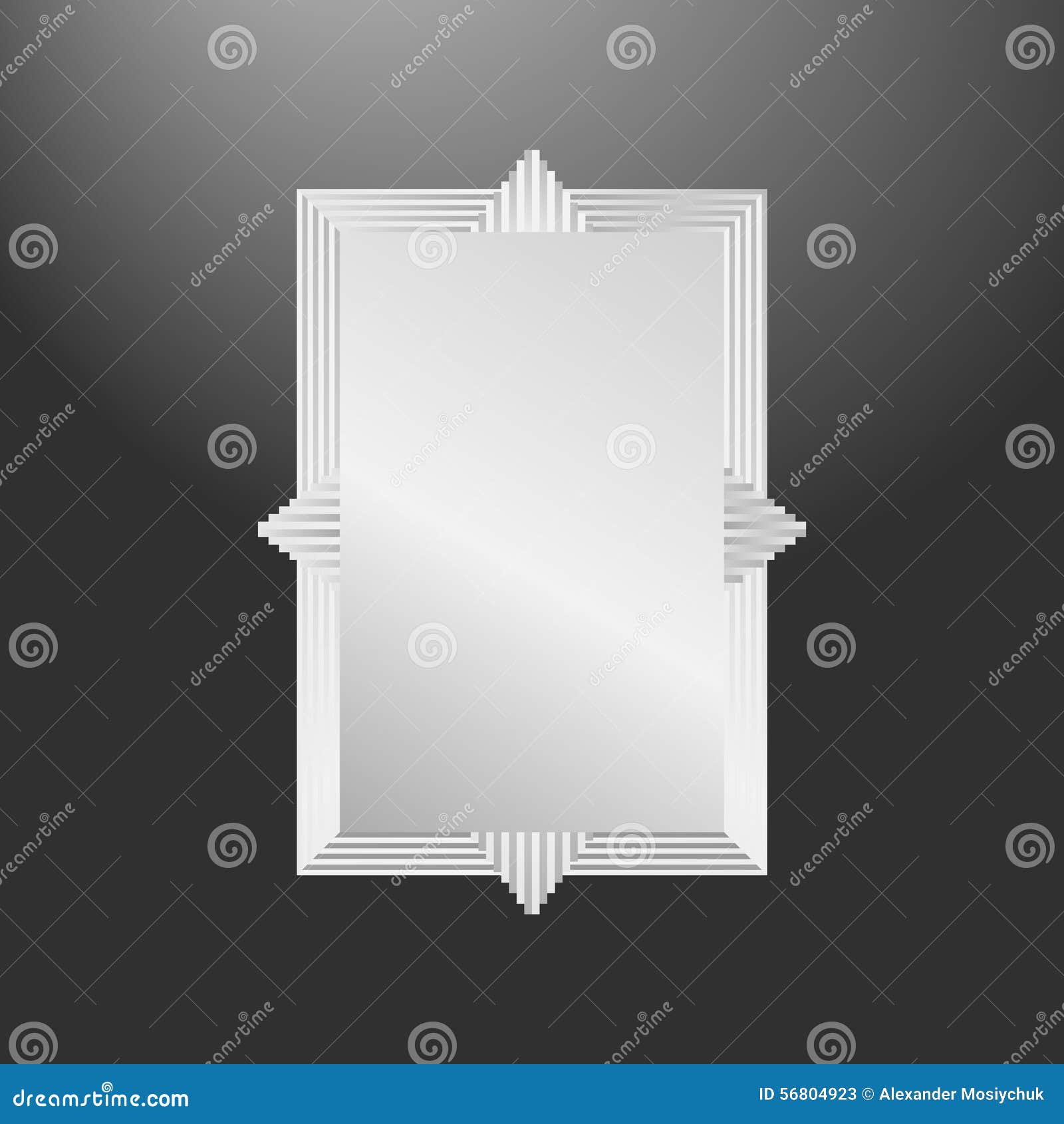 Zwart-wit Kader in Art Decostijl Vector Illustratie - Illustration of ...