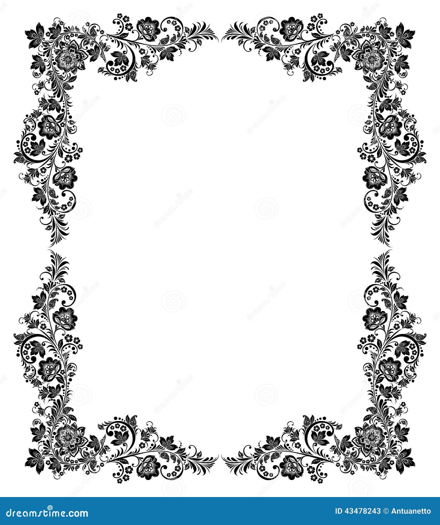 Zwart-wit uitstekend kader vector illustratie. Illustration of grafisch ...