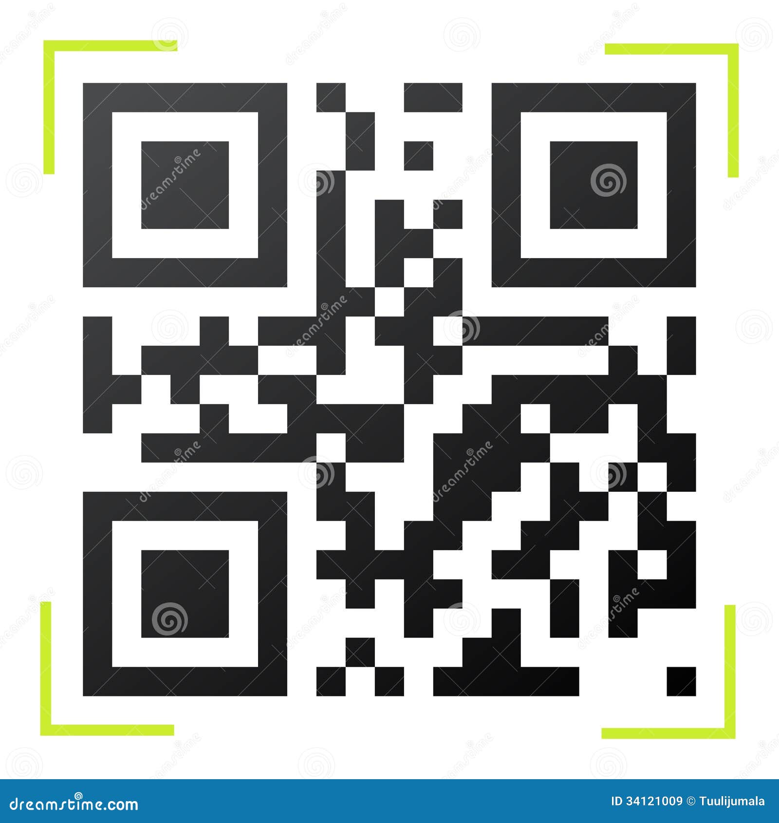 Zwart-witte QR-code vector illustratie. Illustration of product - 34121009 Zwart-witte QR-code vector illustratie. Illustration of product - 34121009
