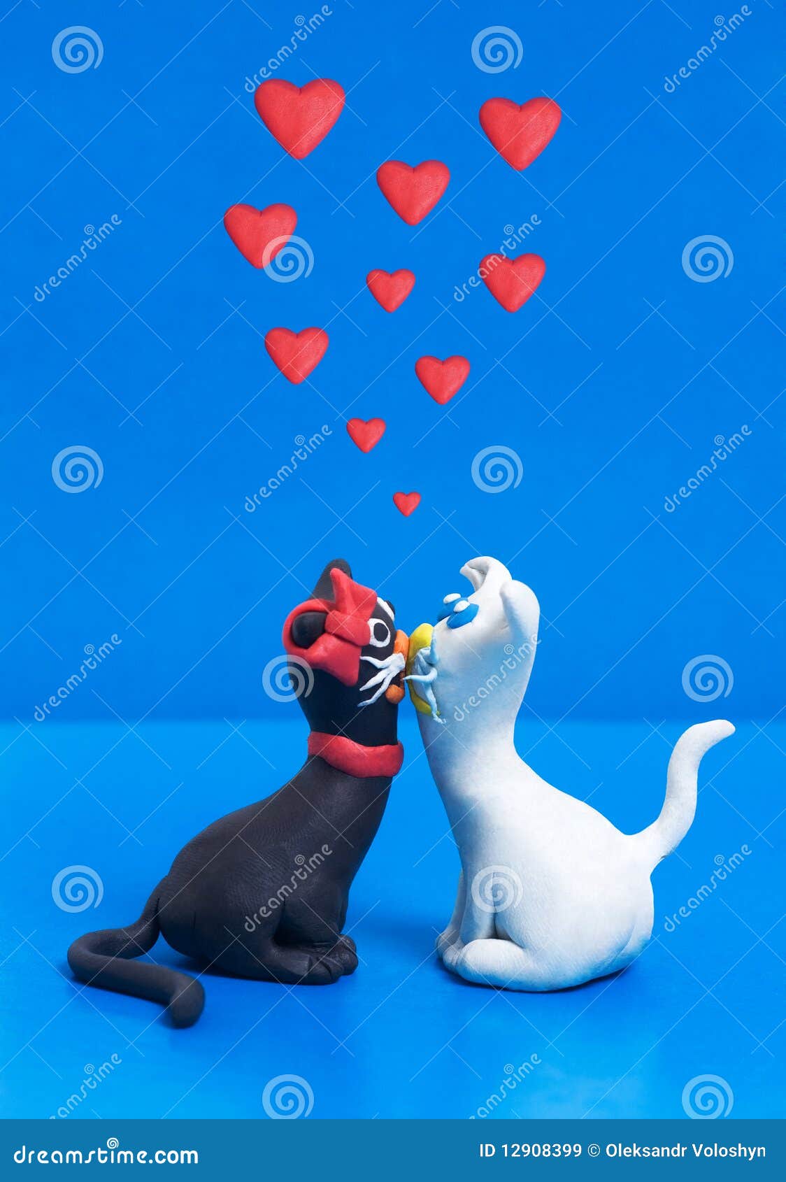 Zwarte & Witte Liefde stock afbeelding. Image of groet - 12908399