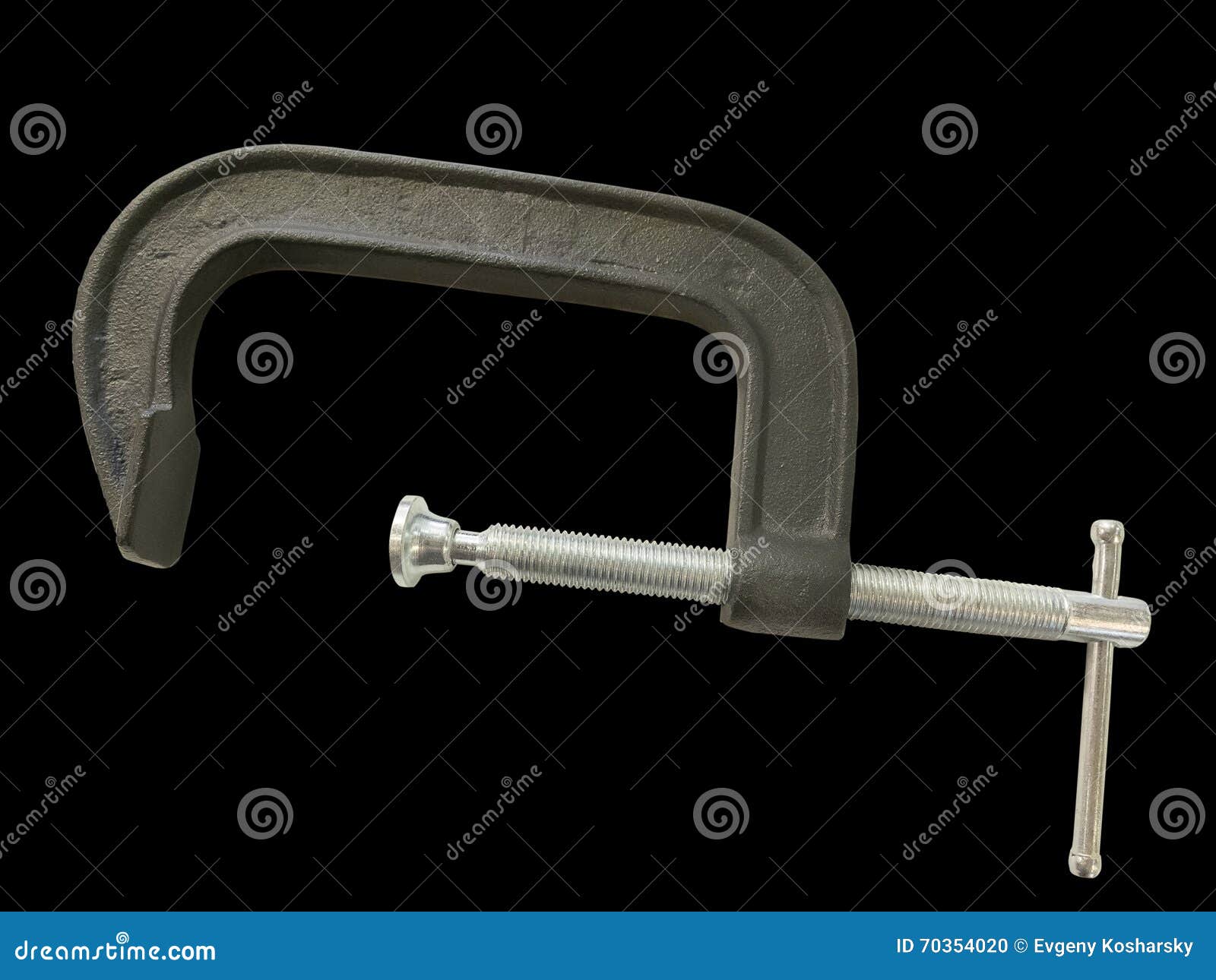 Zwarte en zilveren g-klem stock foto. Image of metaal - 70354020