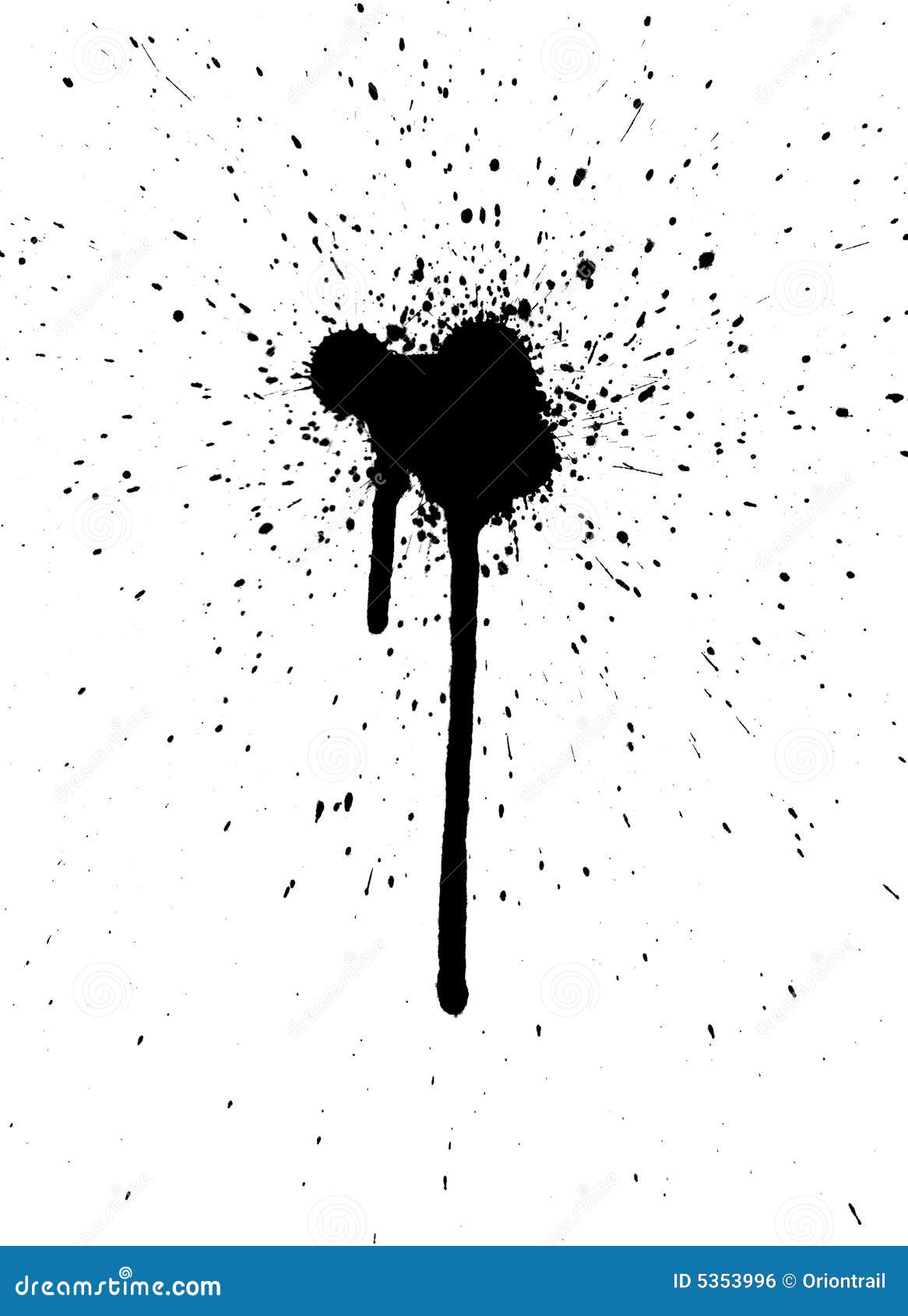 Zwarte inkt vuile textuur stock illustratie. Illustration of zwart ...