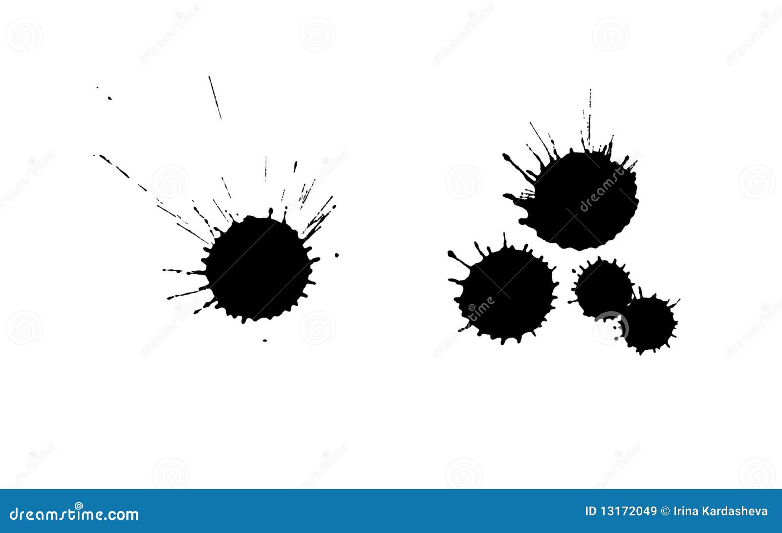 Zwarte inktvlek stock afbeelding. Image of achtergrond - 13172049
