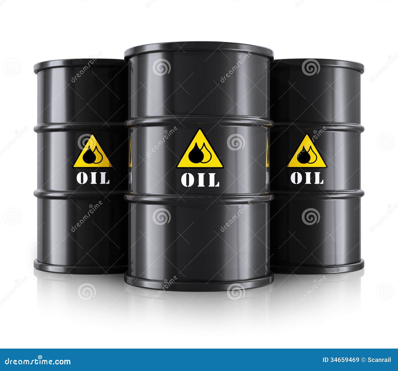 Zwarte olievaten stock illustratie. Illustration of trommels - 34659469