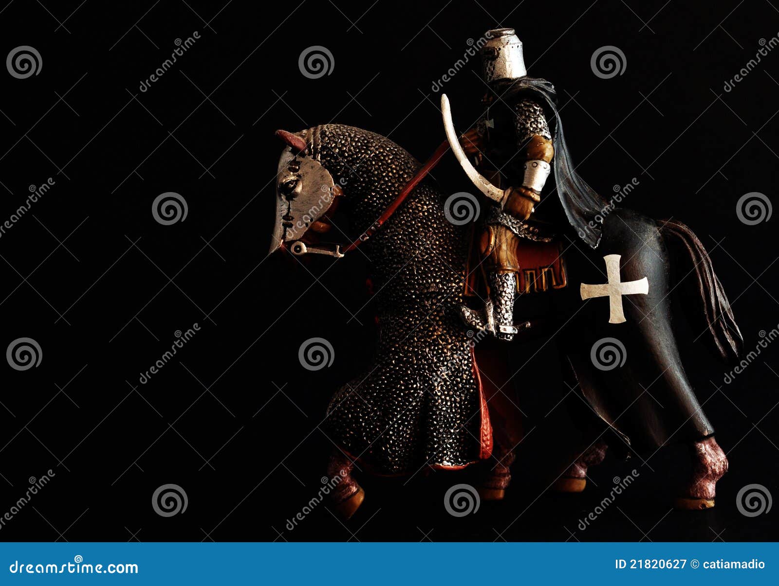 Zwarte ridder stock afbeelding. Image of speelgoed, ridder - 21820627