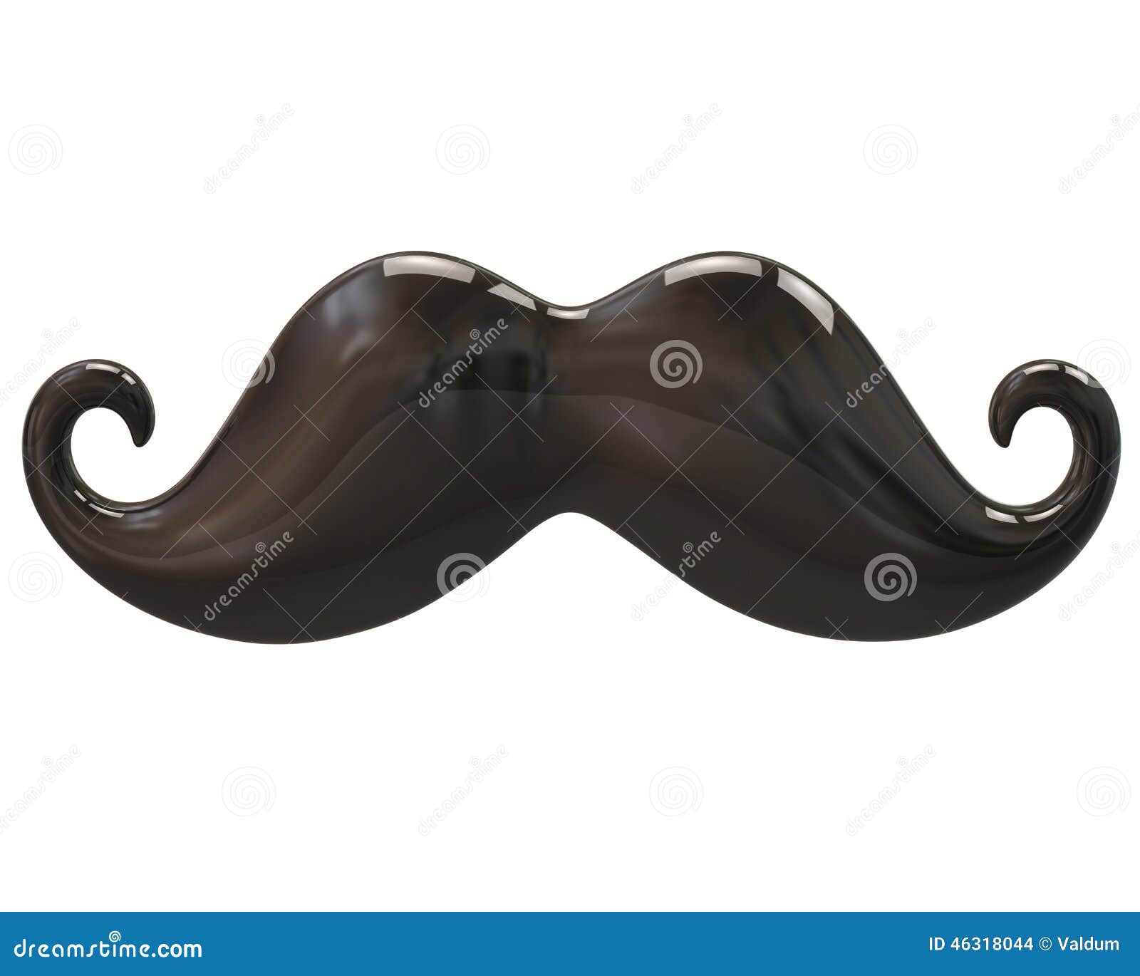 Zwarte snor stock illustratie. Illustration of mannetje - 46318044