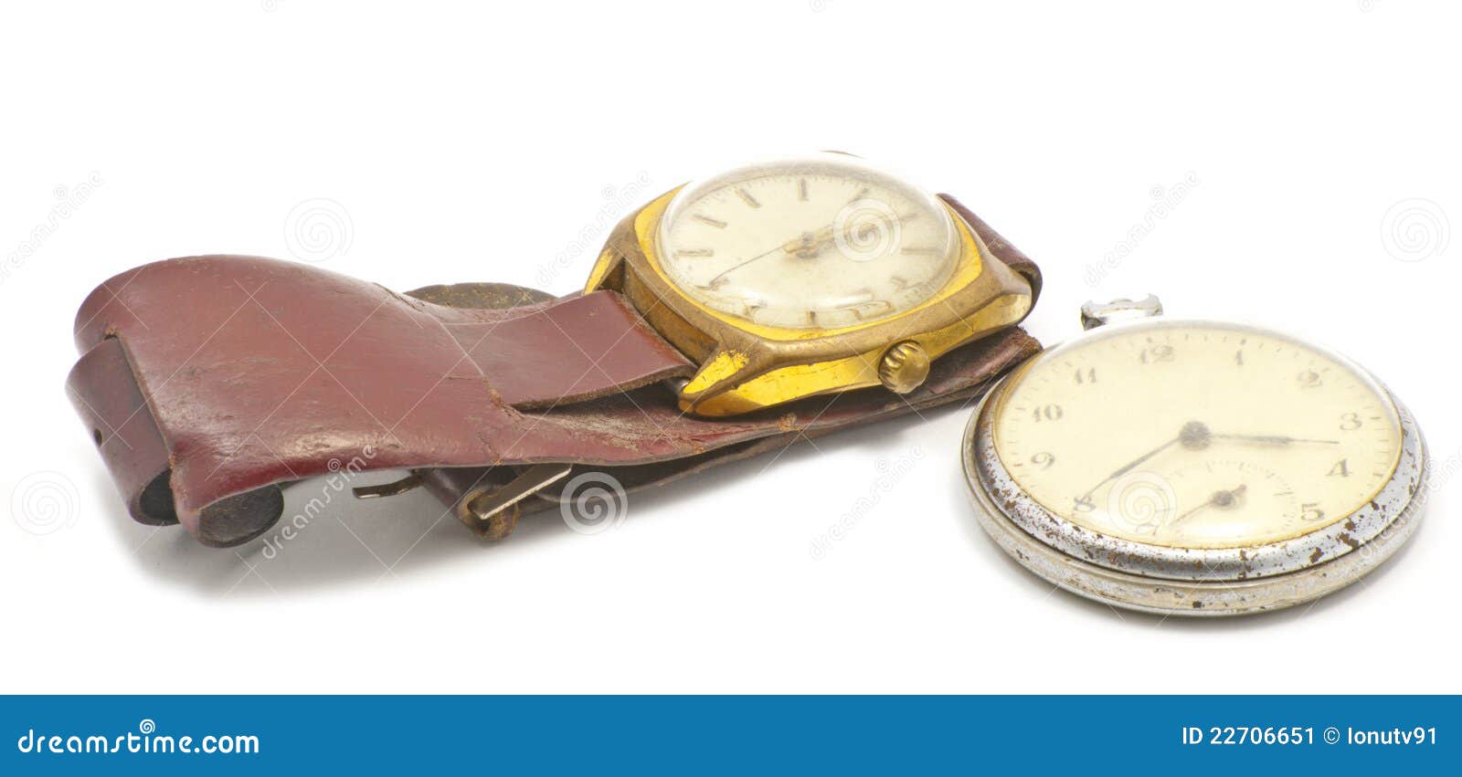 Zwei alte Uhren stockbild. Bild von uhren, geschäft, auszug - 22706651