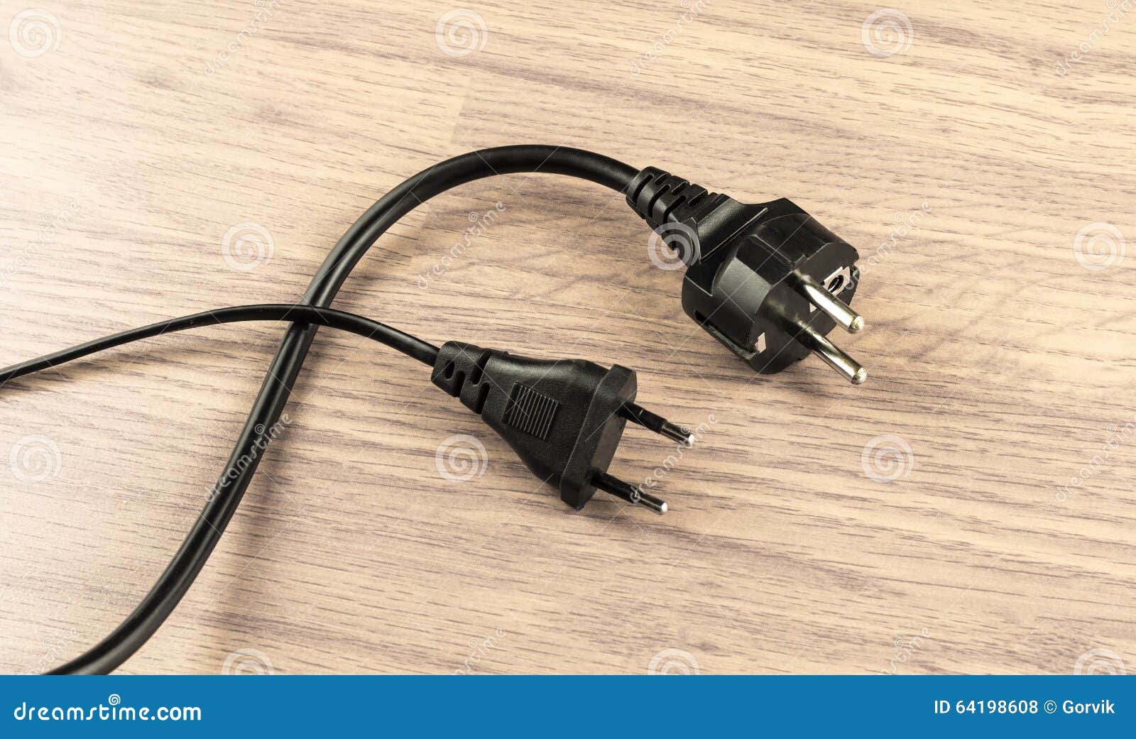 Zwei Arten Elektrischer Stecker Stockfoto - Bild von leistung, volt ...