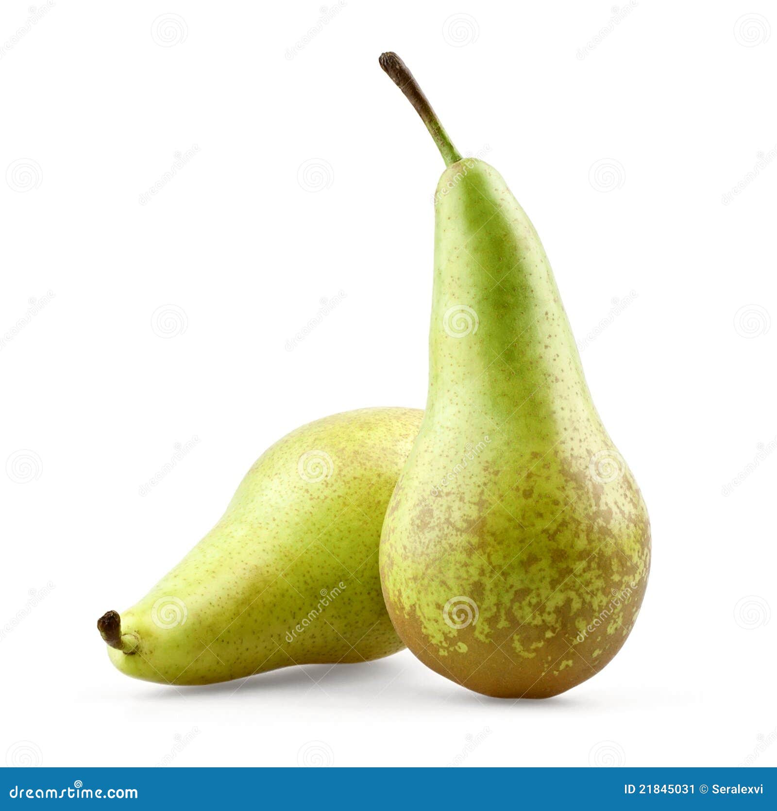 Zwei Birnen stockbild. Bild von frucht, grün, hell, gesundheit - 21845031