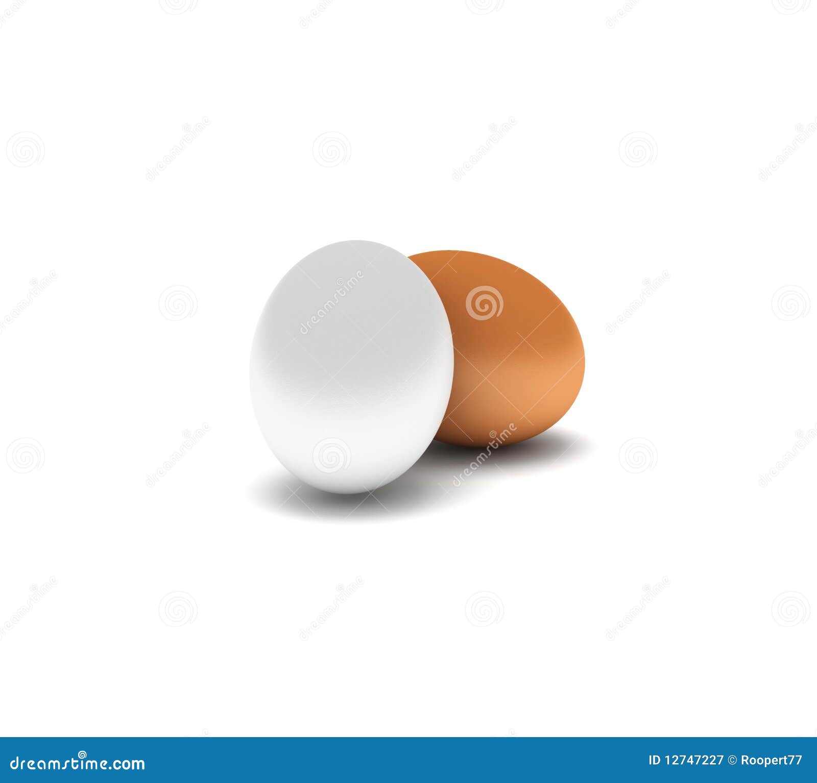 Zwei Eier stock abbildung. Illustration von hintergrund - 12747227