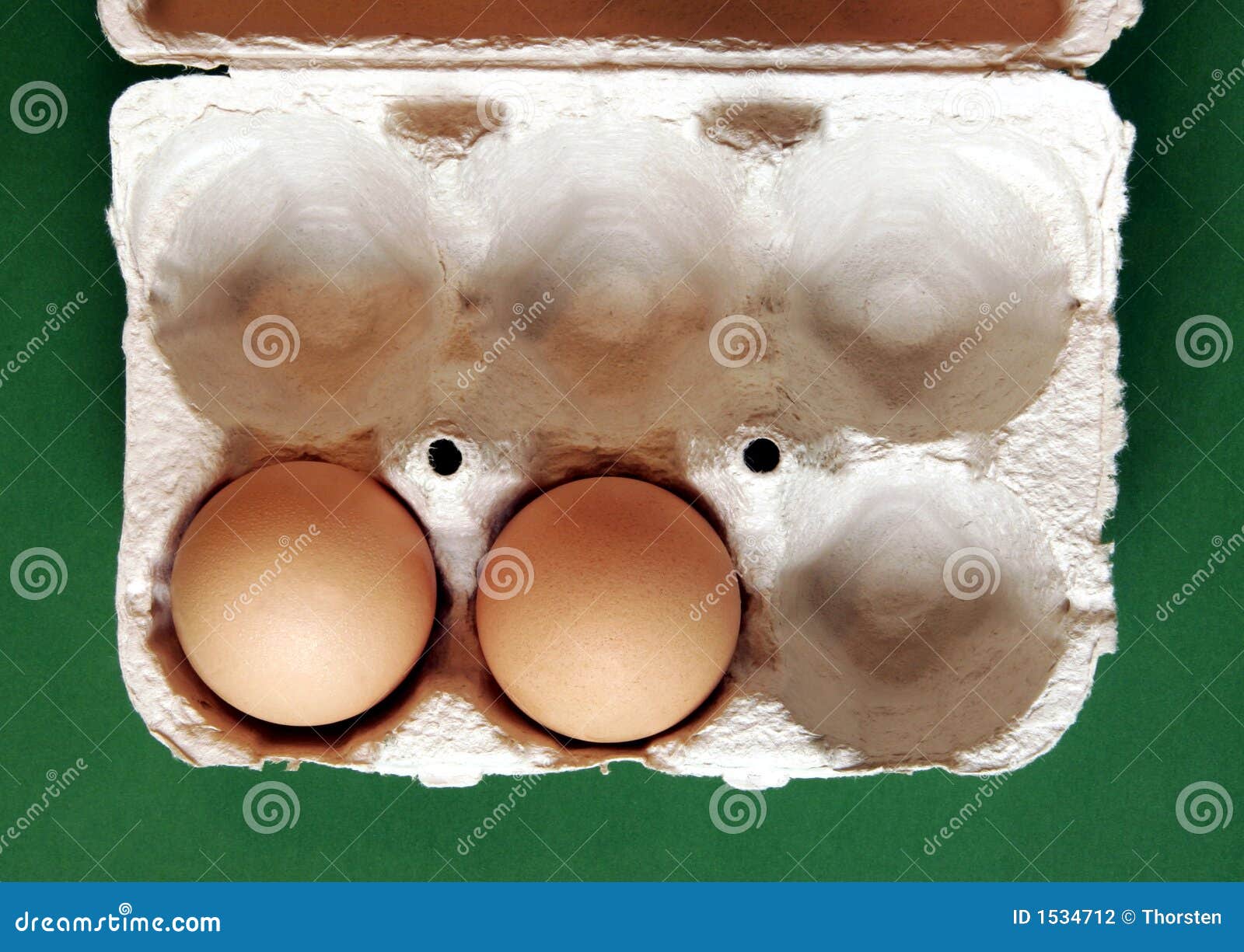 Zwei Eier stockfoto. Bild von frisch, oval, henne, zwei - 1534712