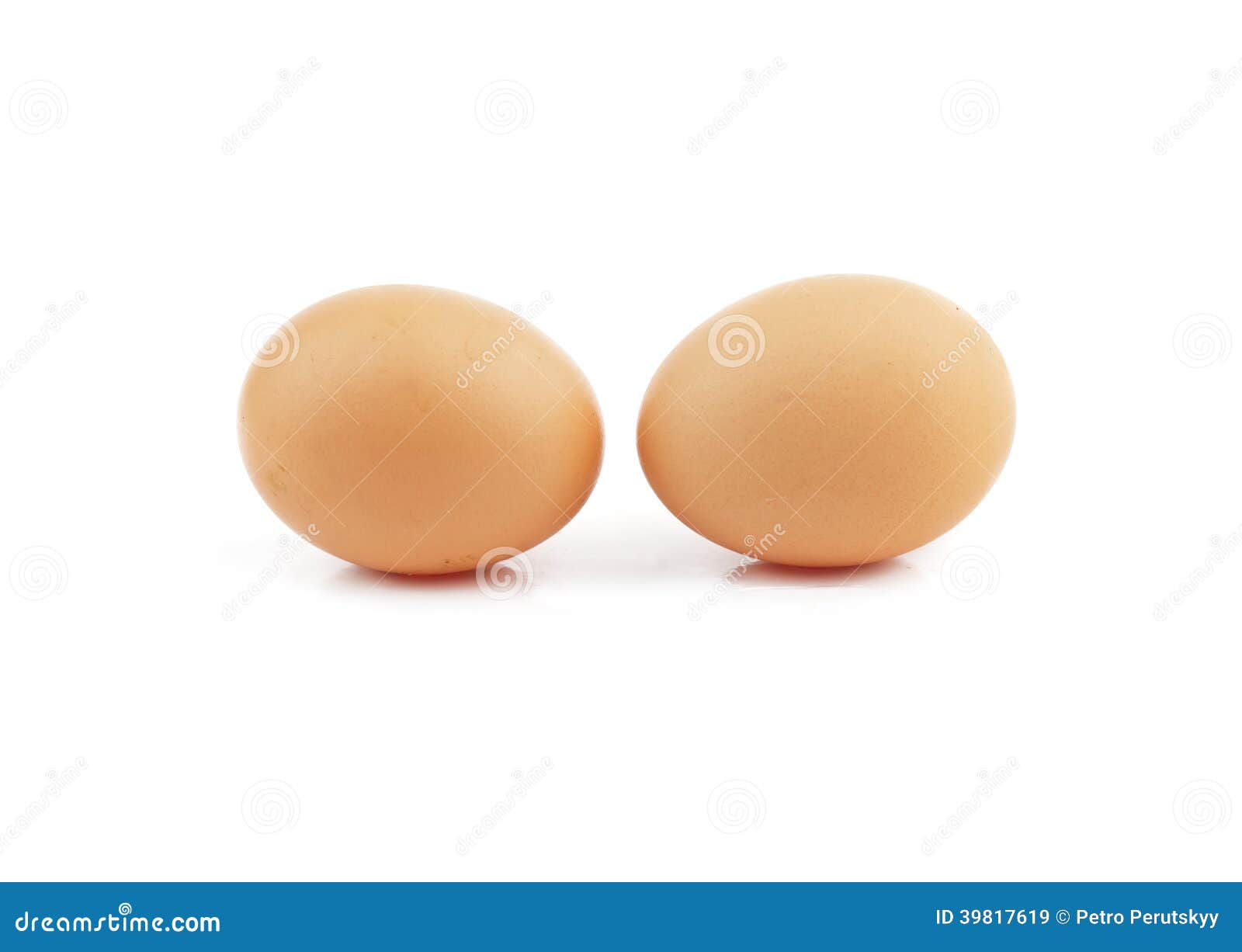 Zwei Eier stockbild. Bild von bestandteil, zwei, henne - 39817619