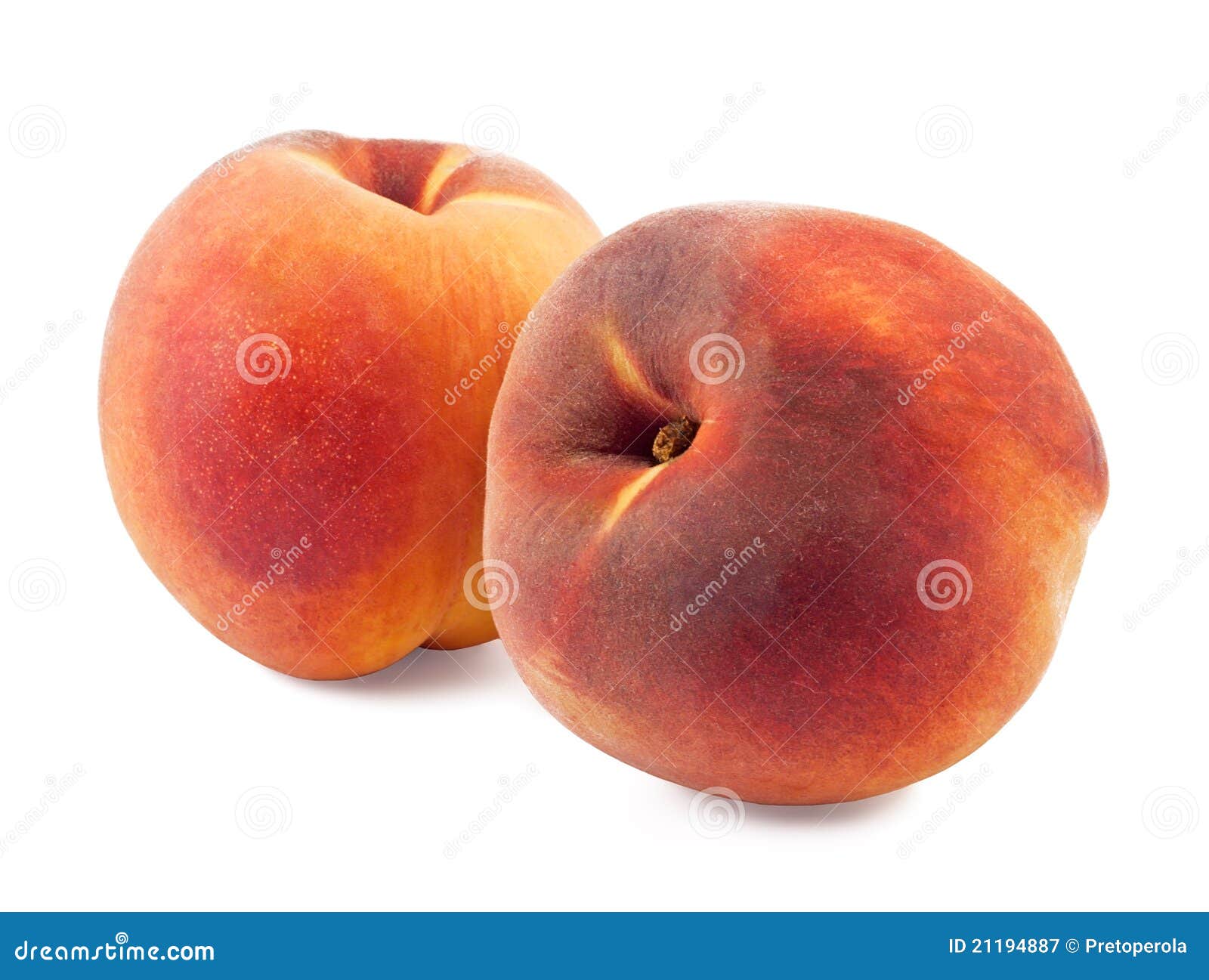 Zwei frische Pfirsiche stockbild. Bild von pfirsich, essen - 21194887