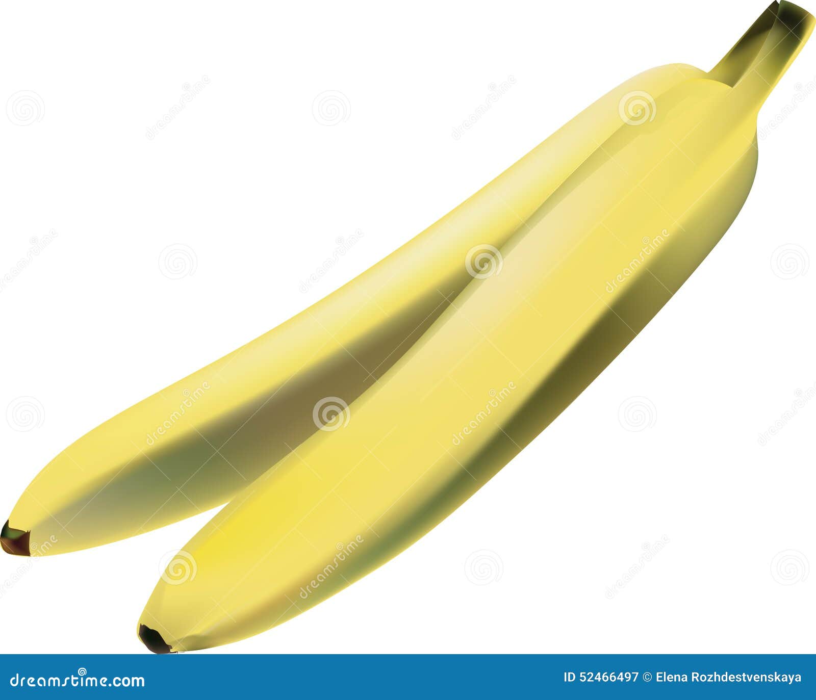 Zwei Gelbes Bananen Clipart Stock Abbildung - Illustration von ...