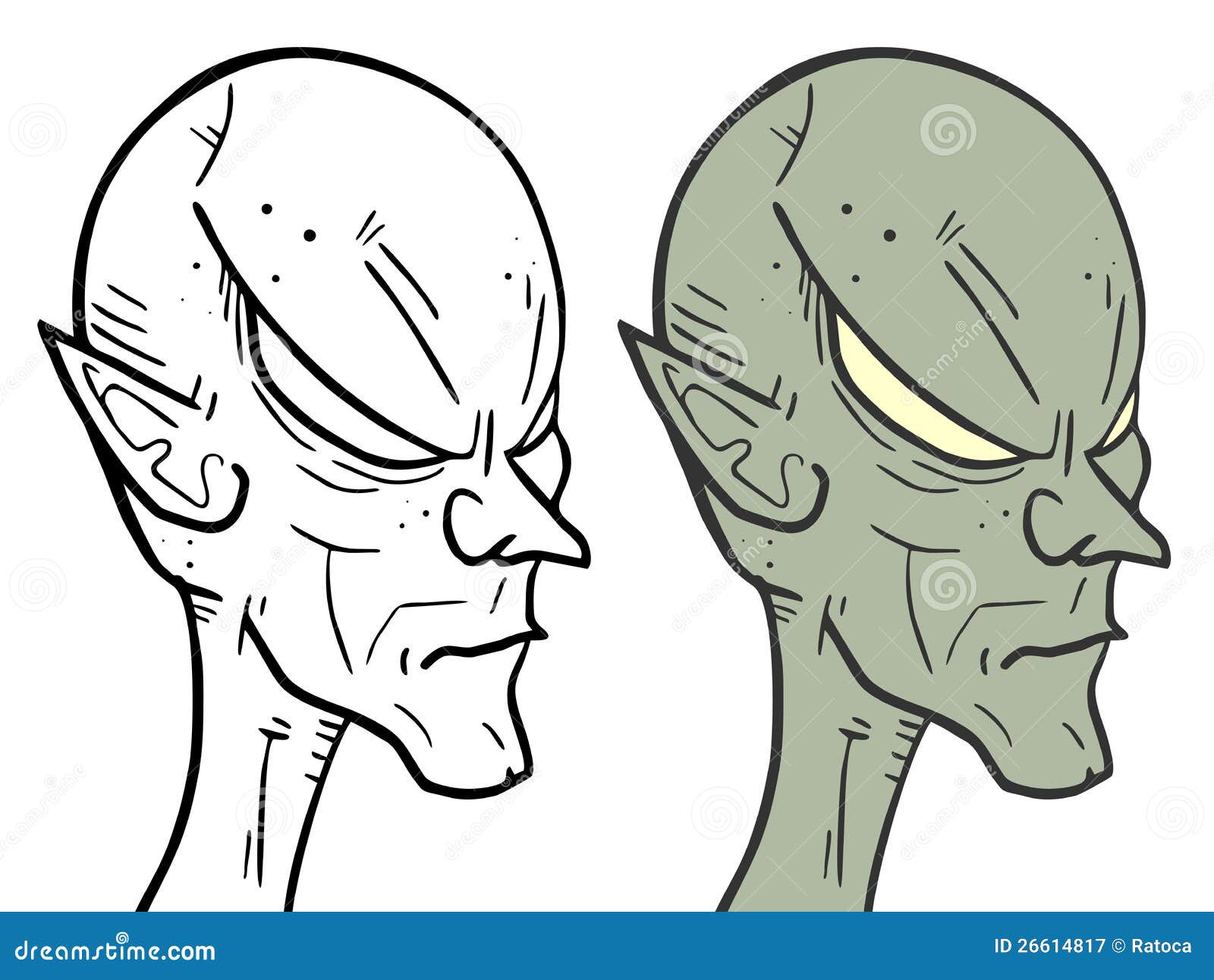 Zwei Gesichter vektor abbildung. Illustration von nett - 26614817
