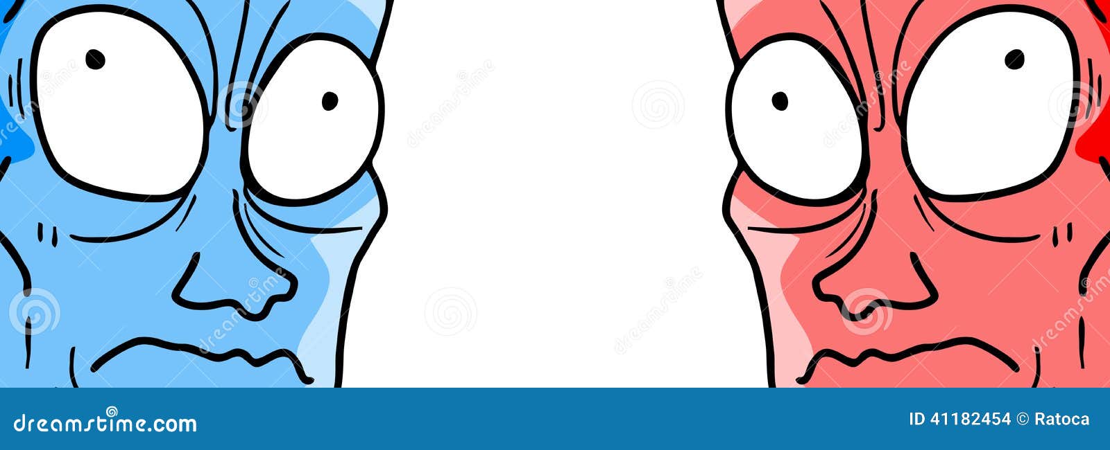 Zwei Gesichter vektor abbildung. Illustration von zutreffend - 41182454