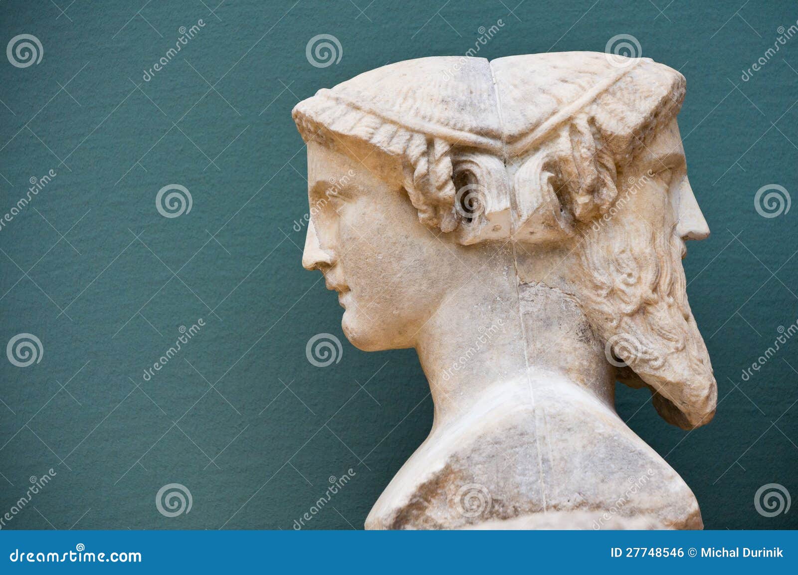 Zwei Gesichter Einer Person Stockfoto - Bild von römisch, mann: 27748546