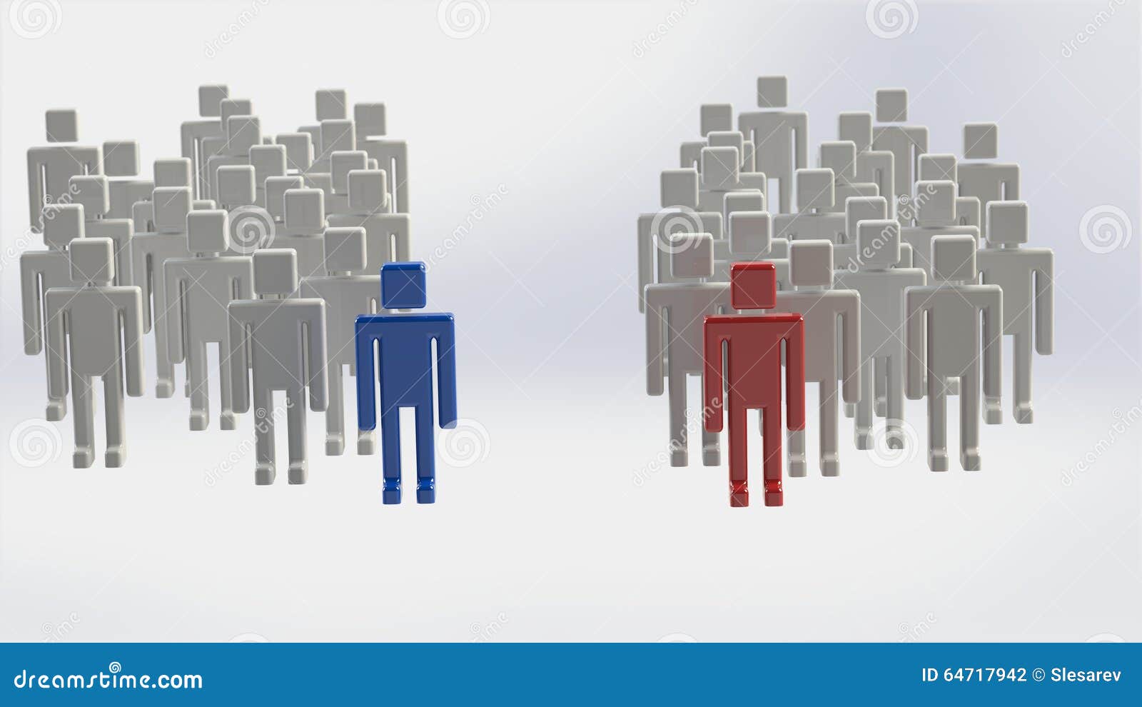 Zwei Gruppen von Personen stock abbildung. Illustration von hintergrund ...