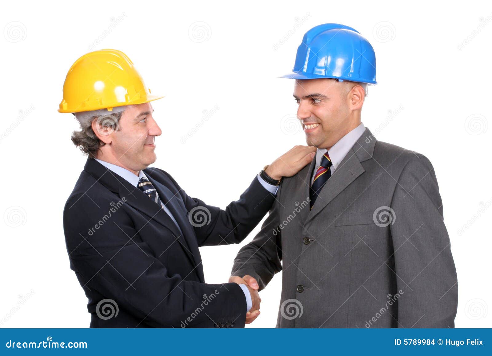 Zwei Ingenieure Oder Architekten, Schließendes Neues Projekt Stockfoto ...