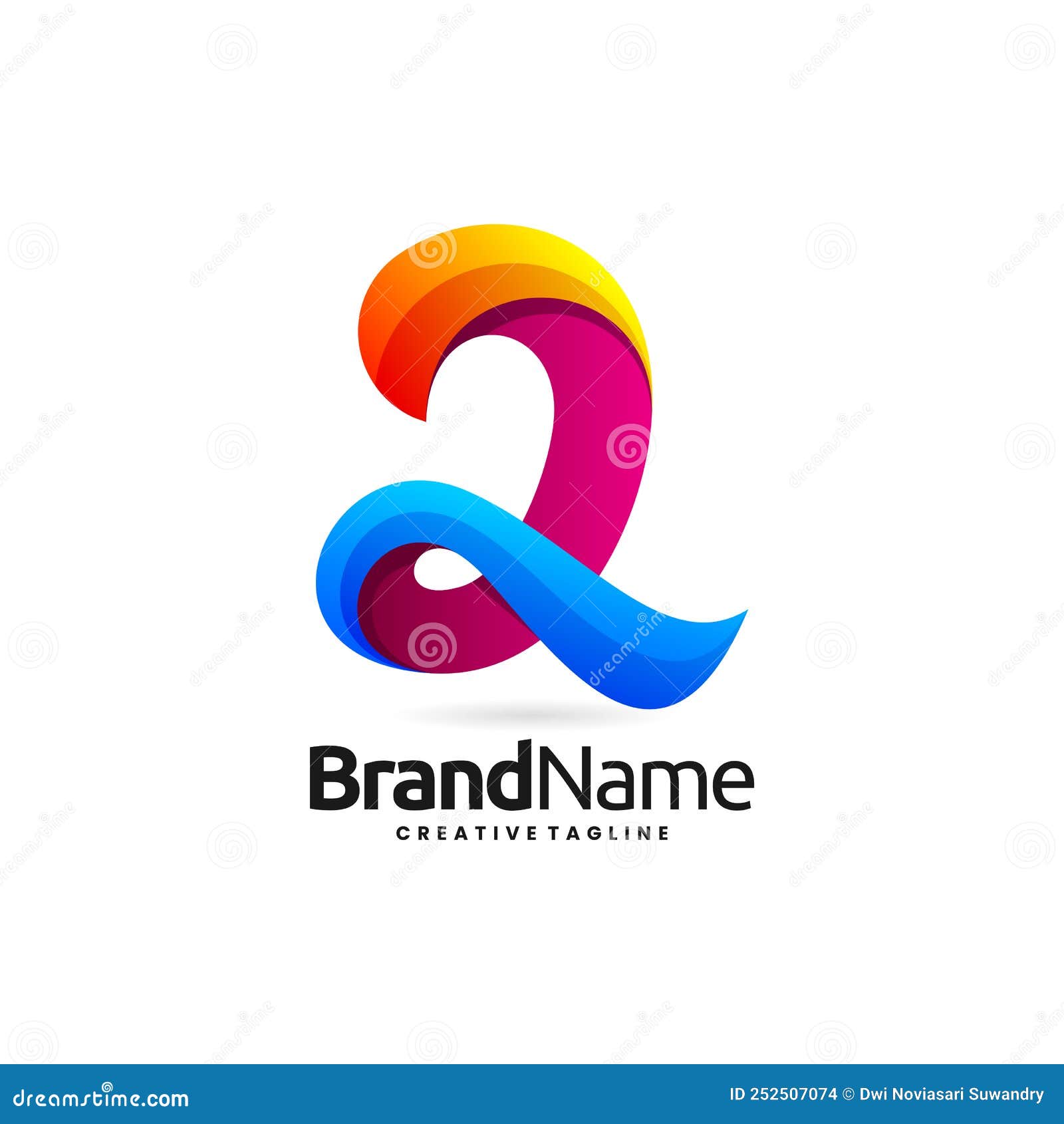 Zwei Oder Zwei Logo-Vektor Farbig Vektor Abbildung - Illustration von ...