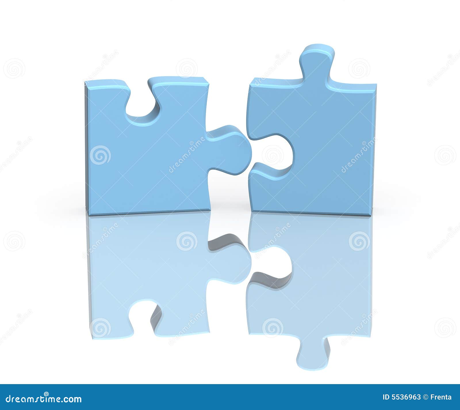 Zwei Teile Eines Puzzlespiels Stock Abbildung - Illustration von ...