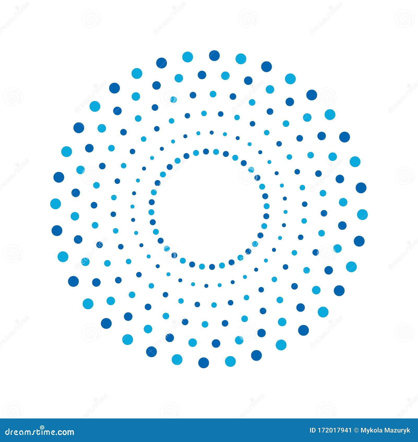 Zweifarbige Blue Punkte Halbton Als Symbol Oder Logos Oder Hintergrund ...