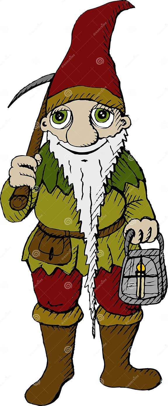 Zwerg (Vektor) vektor abbildung. Illustration von gezeichnet - 23046505