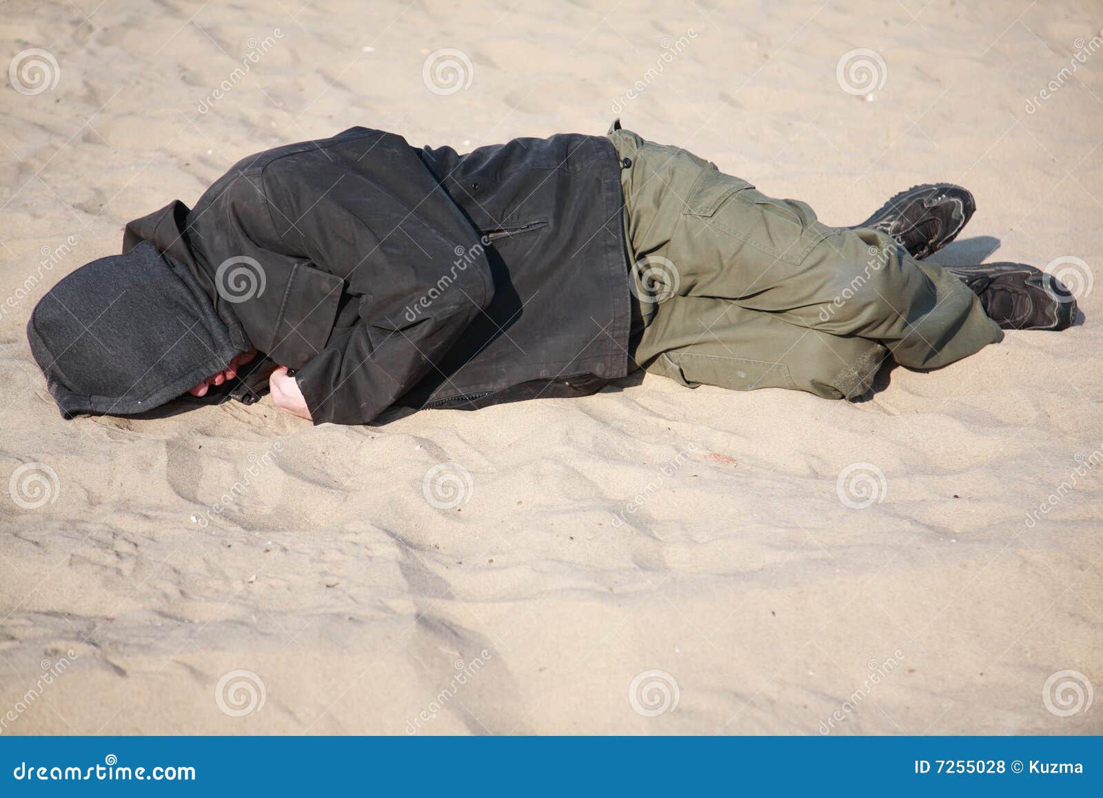 Zwerver stock foto. Image of zand, probleem, volwassen - 7255028