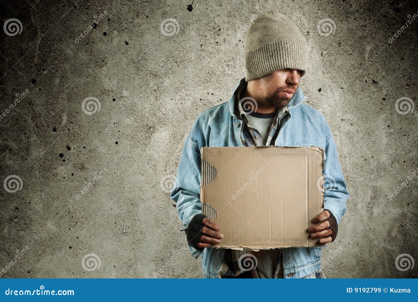 Zwerver stock afbeelding. Image of kleding, armoede, onderaan - 9192799