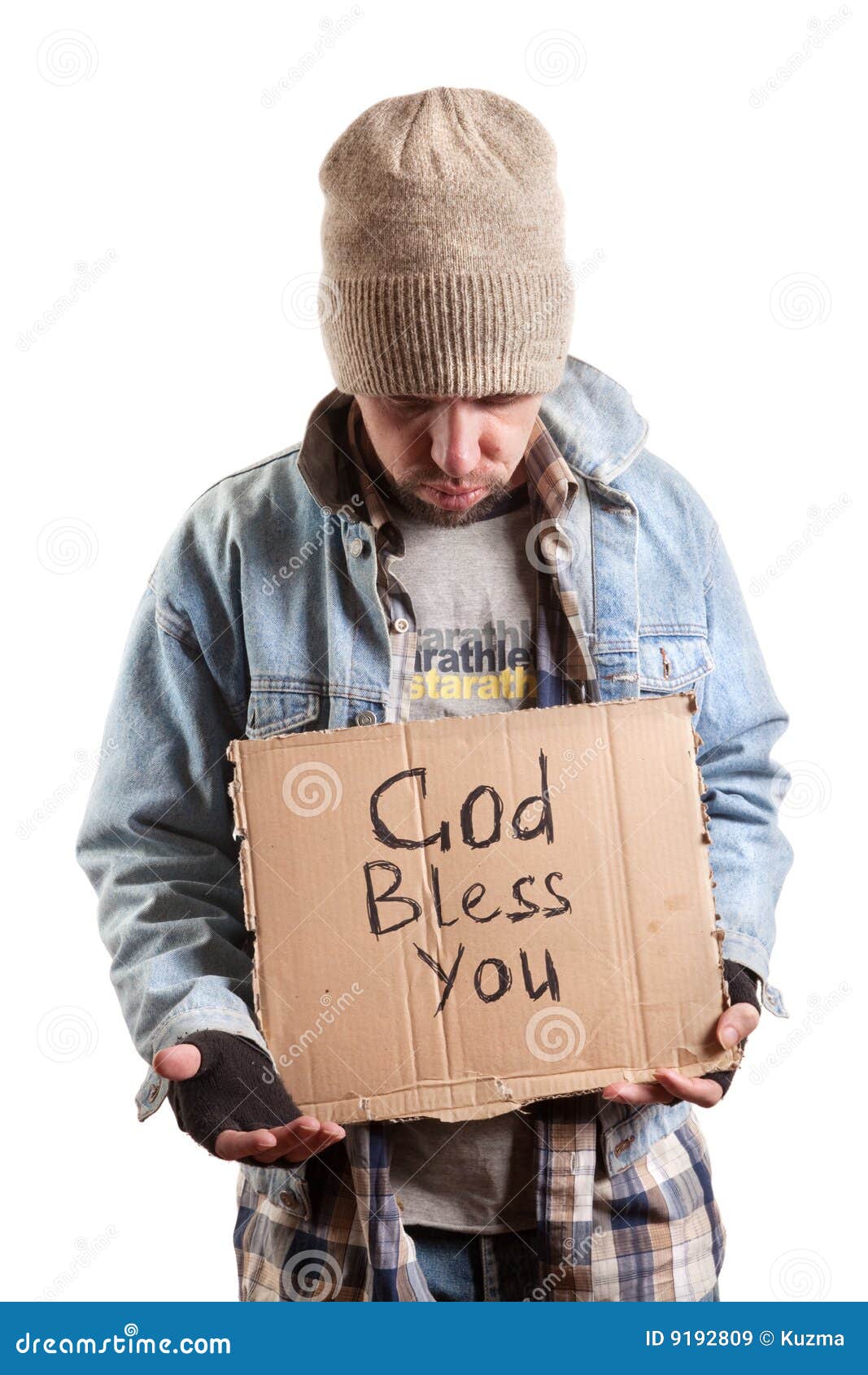 Zwerver stock afbeelding. Image of volwassen, daklozen - 9192809