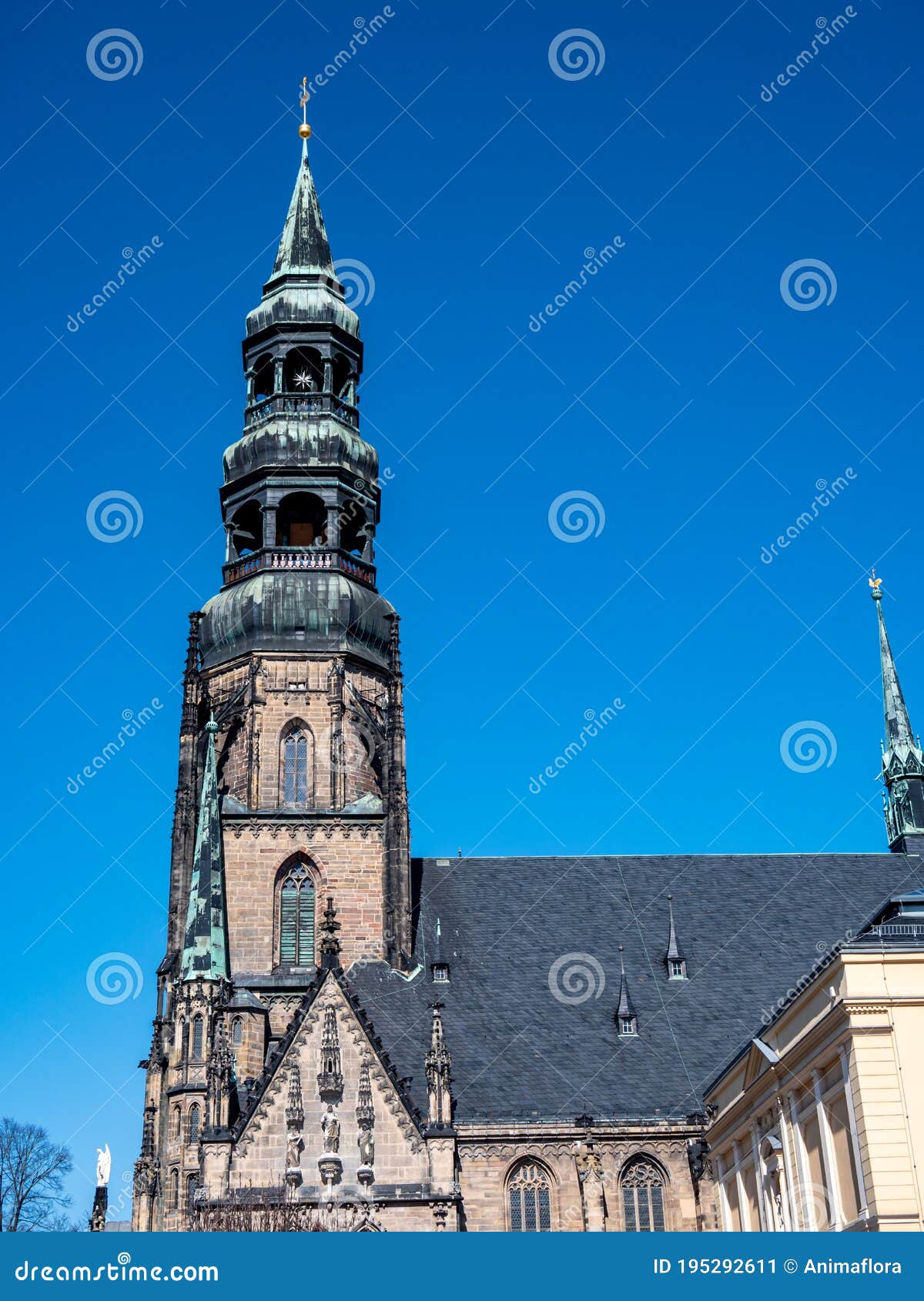 Zwickau Marienkirche Cathedral in Saxony Stock Image - Image of travel ...