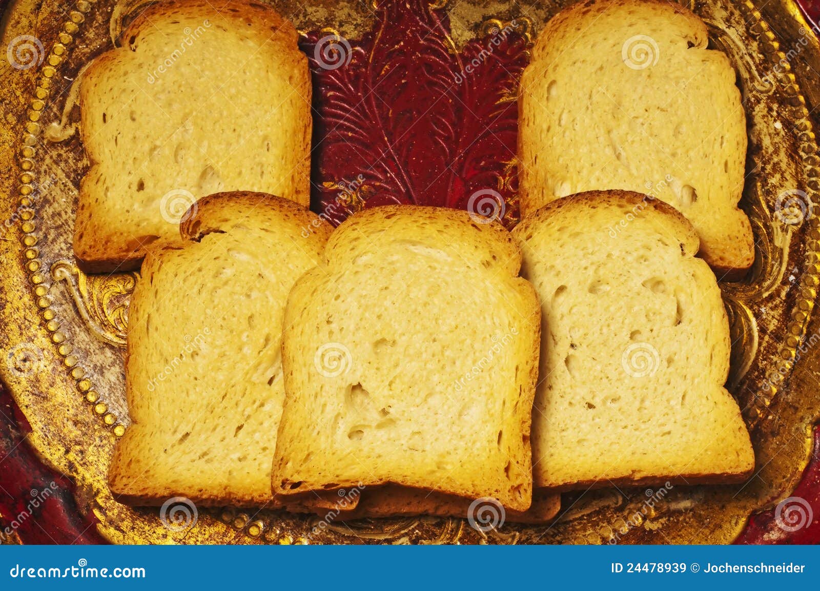 Zwieback stockbild. Bild von haltbar, bäckerei, flach - 24478939