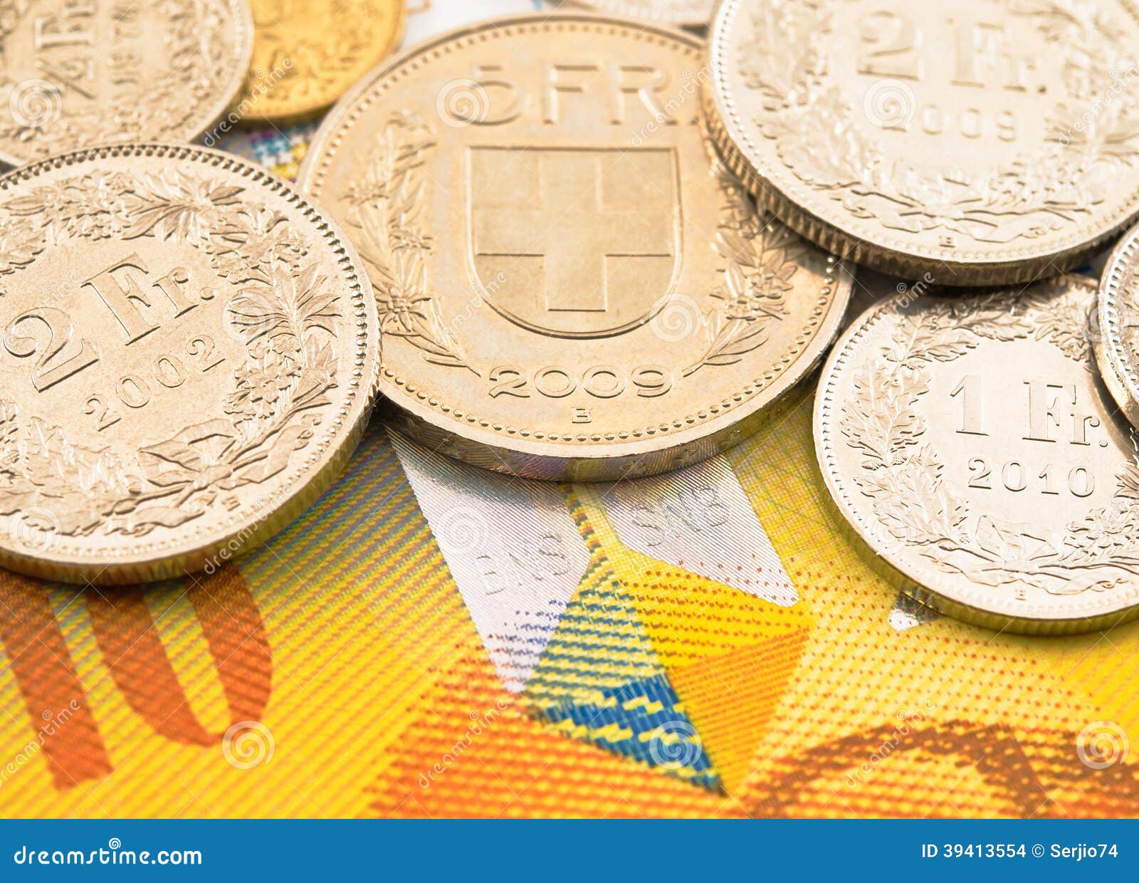 Zwitsers geld. stock foto. Image of bank, economie, benaming - 39413554