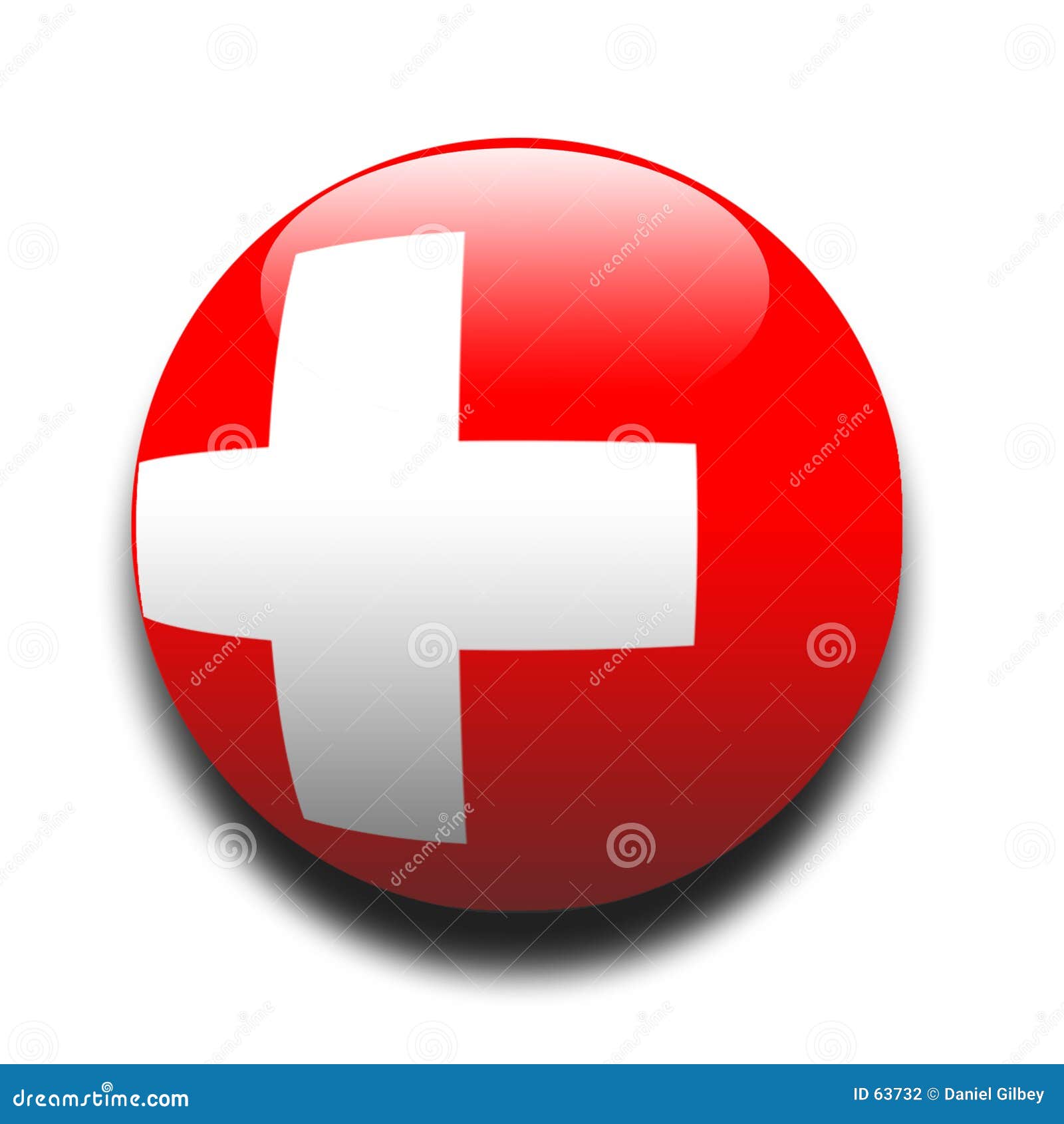 Zwitserse vlag stock illustratie. Illustration of zwitserland - 63732