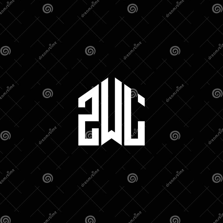 ZWL Letter Logo Design on BLACK Background. ZWL Creative Initials ...