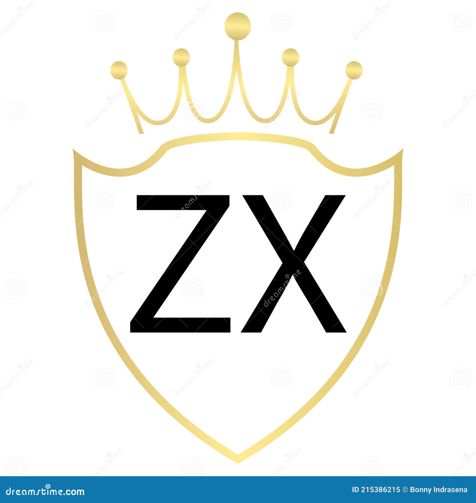 ZX Letter Logo Design with Simple Style Stock Illustration ...