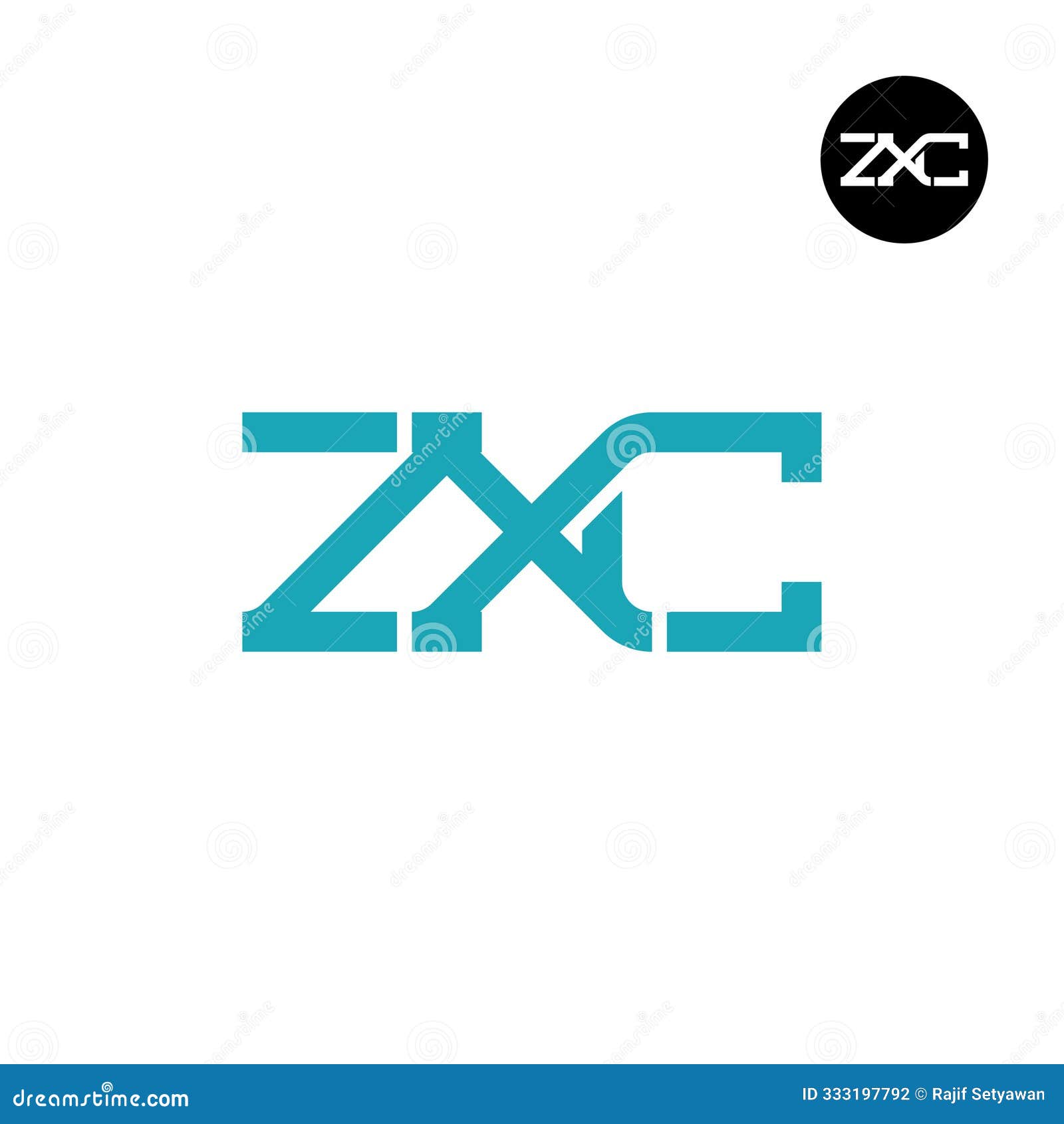 ZXC Logo Letter Monogram Design Stock Vector - Illustration of company ...