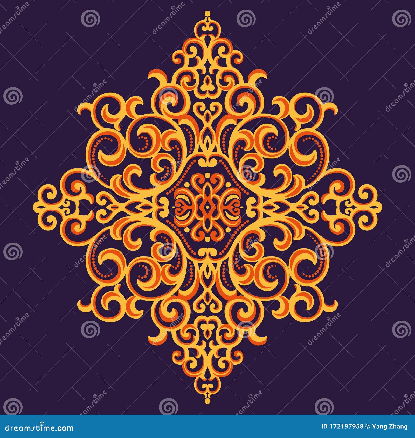 Gorgeous Luxury Vintage Baroque Pattern Stock Illustration ...